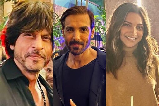 Shah Rukh Khan, John Abraham and Deepika Padukone Look Stunning At Pathaan Screening
