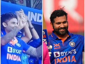 Watch: Six or Double-Hundred? Suryakumar Yadav's Gesture to Centurion Rohit Sharma Mystifies ...