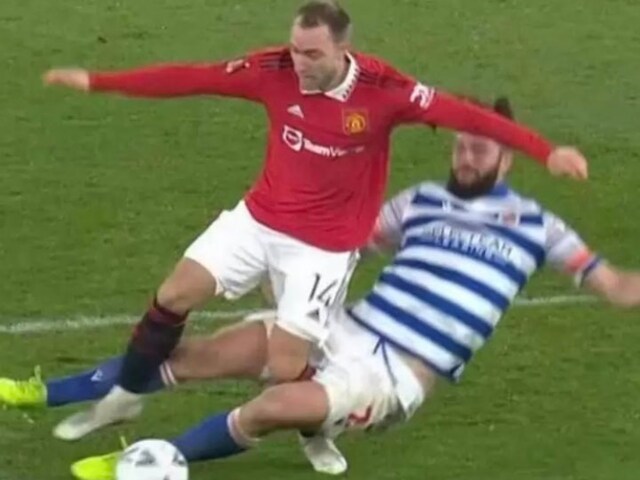 Watch: Manchester United's Christian Eriksen Suffers Ankle Injury after Rash Tackle - News18