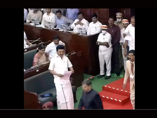 TN Assembly Begins With Ruckus Over Renaming Row; Guv Ravi Exits During ...