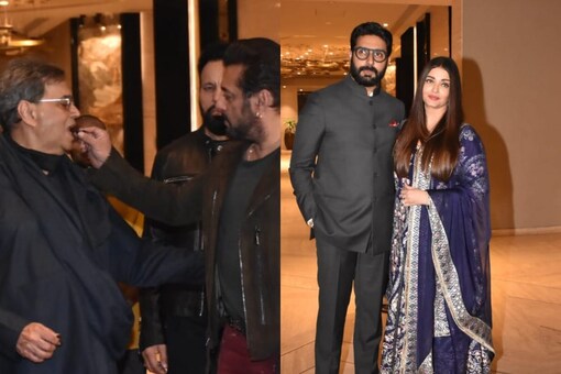 Subhash Ghai Birthday Bash: Salman Khan Feeds Cake, Abhishek Bachchan ...
