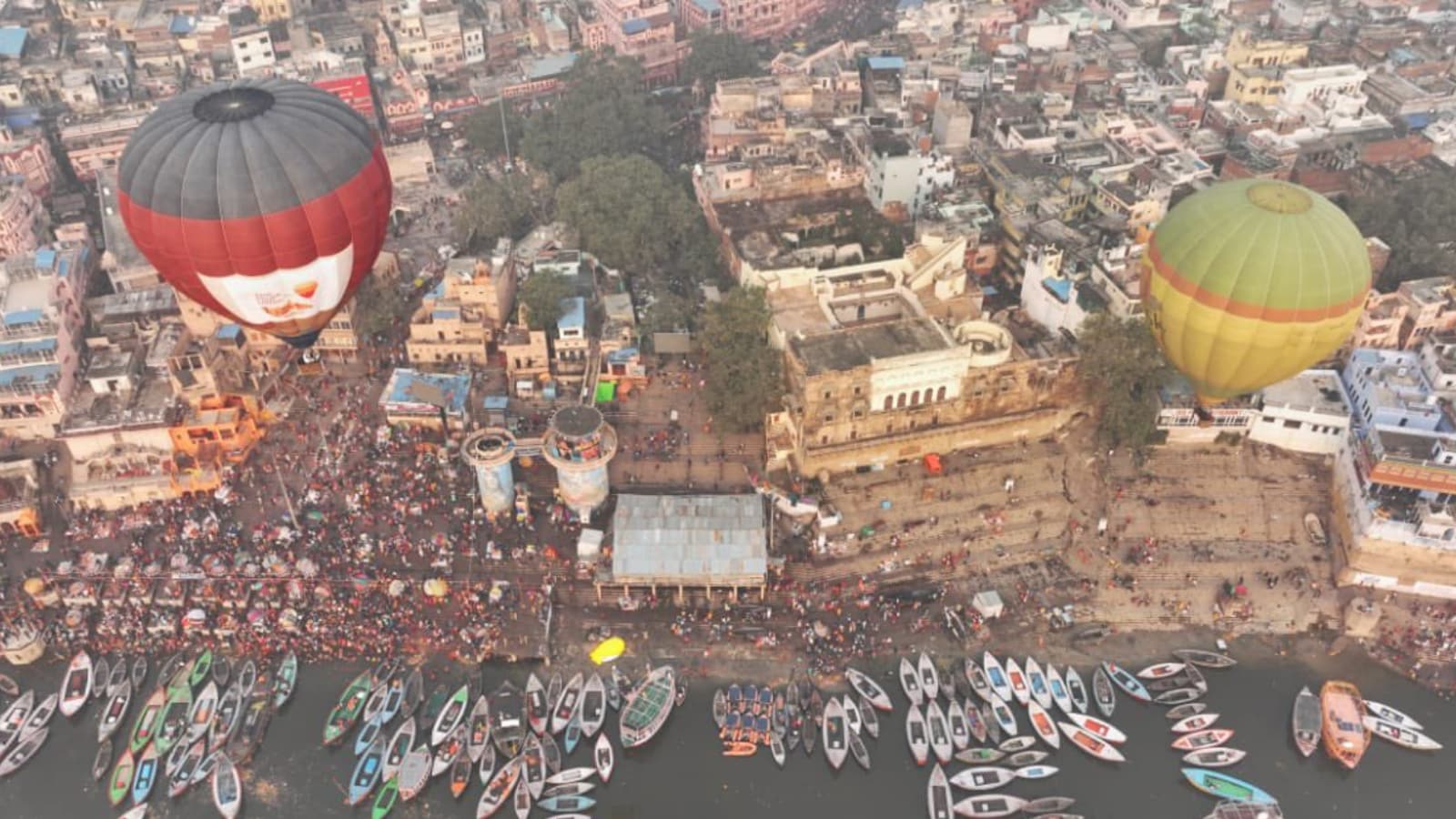 Bird’s-Eye View Of Varanasi From Hot Air Balloon Will Leave You ...
