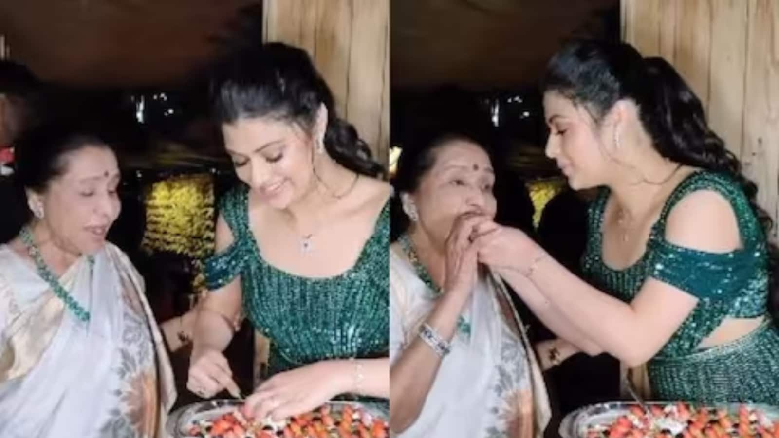 Watch: Asha Bhosle Celebrates Granddaughter Zanai Bhosle's Birthday ...