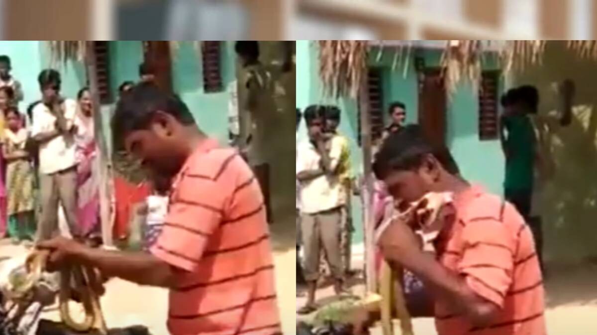 Watch: Old Video Of Man Munching On Snake Leaves Internet In Shock And ...