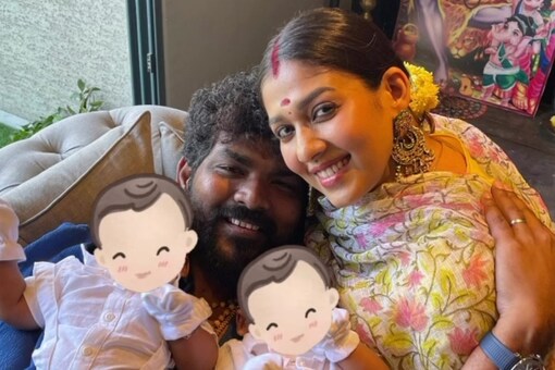 Vignesh Shivan Shares Unseen Family Pic With Nayanthara, Twins to Wish ...