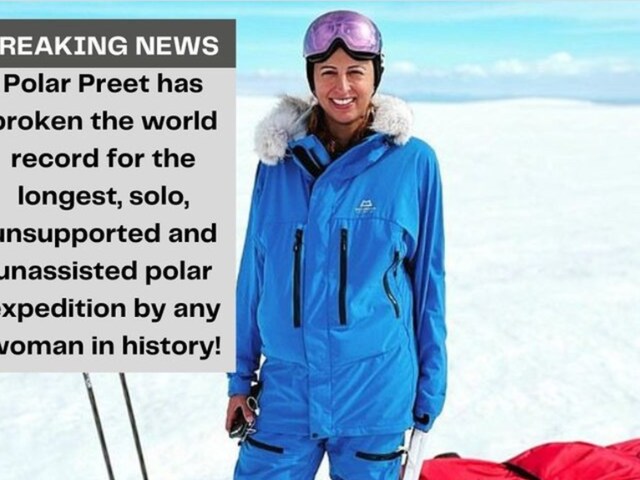 Indian-Origin Preet Chandi Breaks Record For Longest Solo Expedition to ...