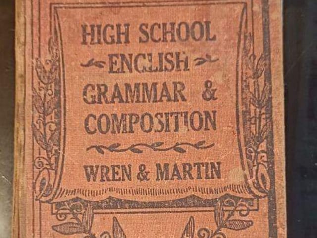 'Bible of Learning English': Wren and Martin's Old Edition Makes ...