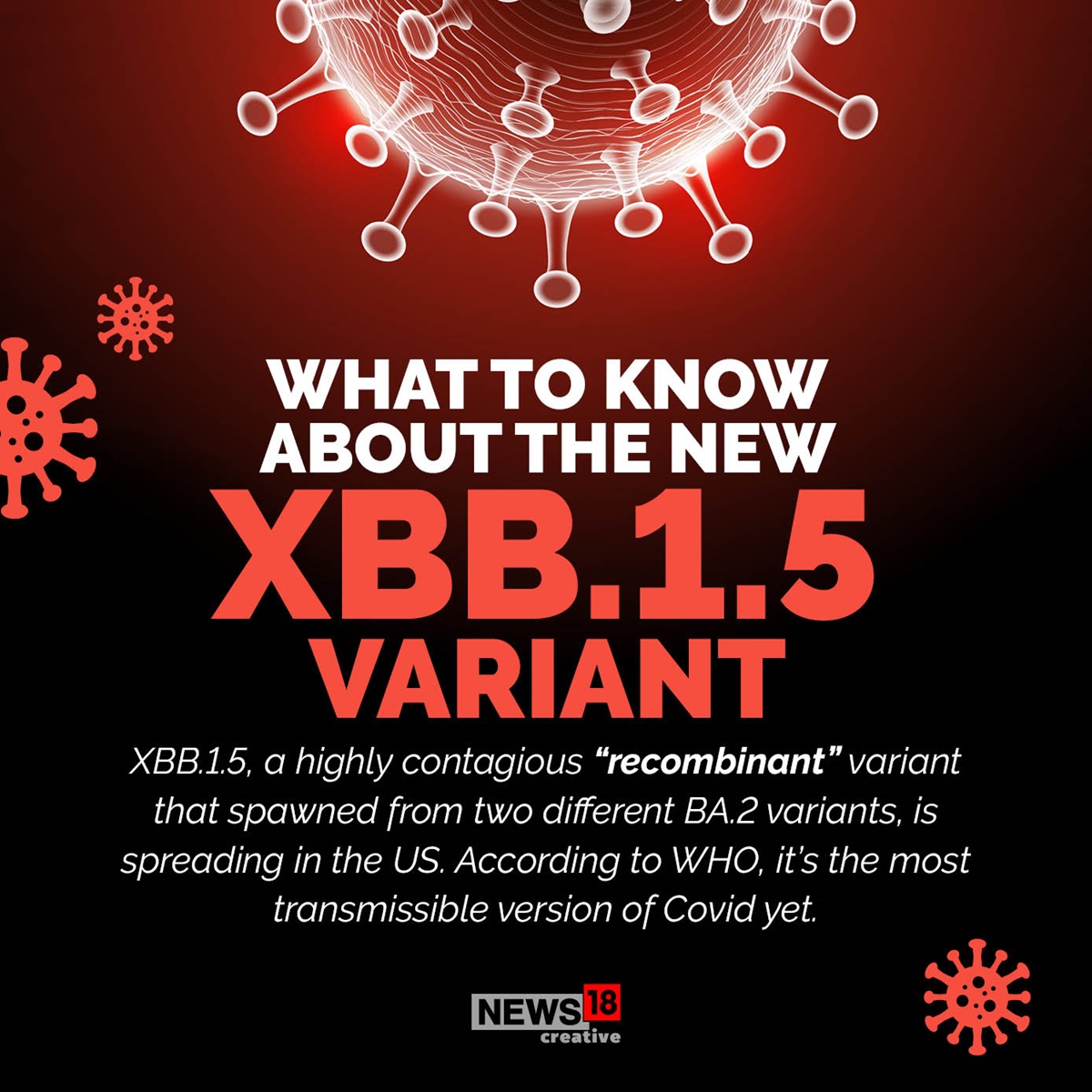 What is the New XBB.1.5 Covid Variant? How Fast is It Spreading? | Explained In GFX - News18