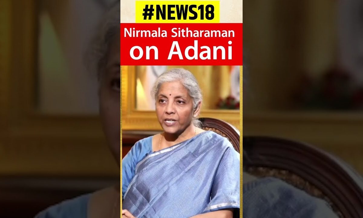 Budget 2023 | FM Nirmala Sitharaman on Adani Stock Crash | Adani News | Nirmala Sitharaman ...