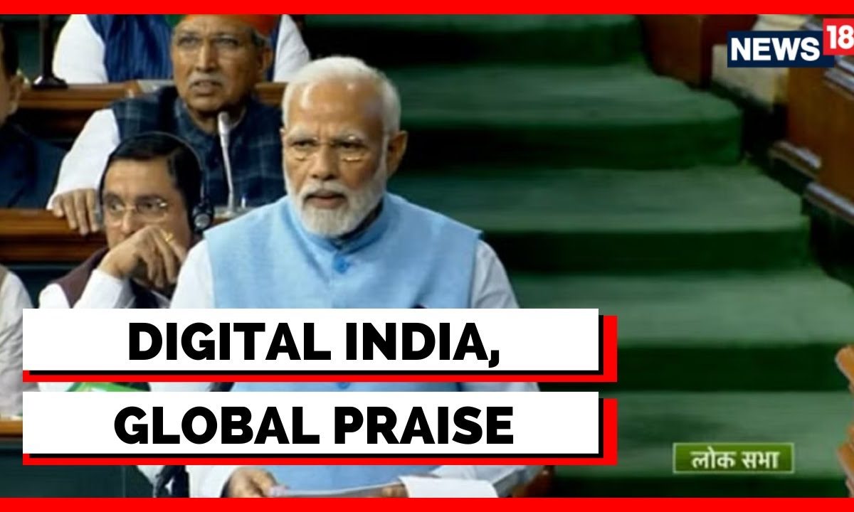PM Modi Speech In Lok Sabha Today: Digital India Gets Global ...