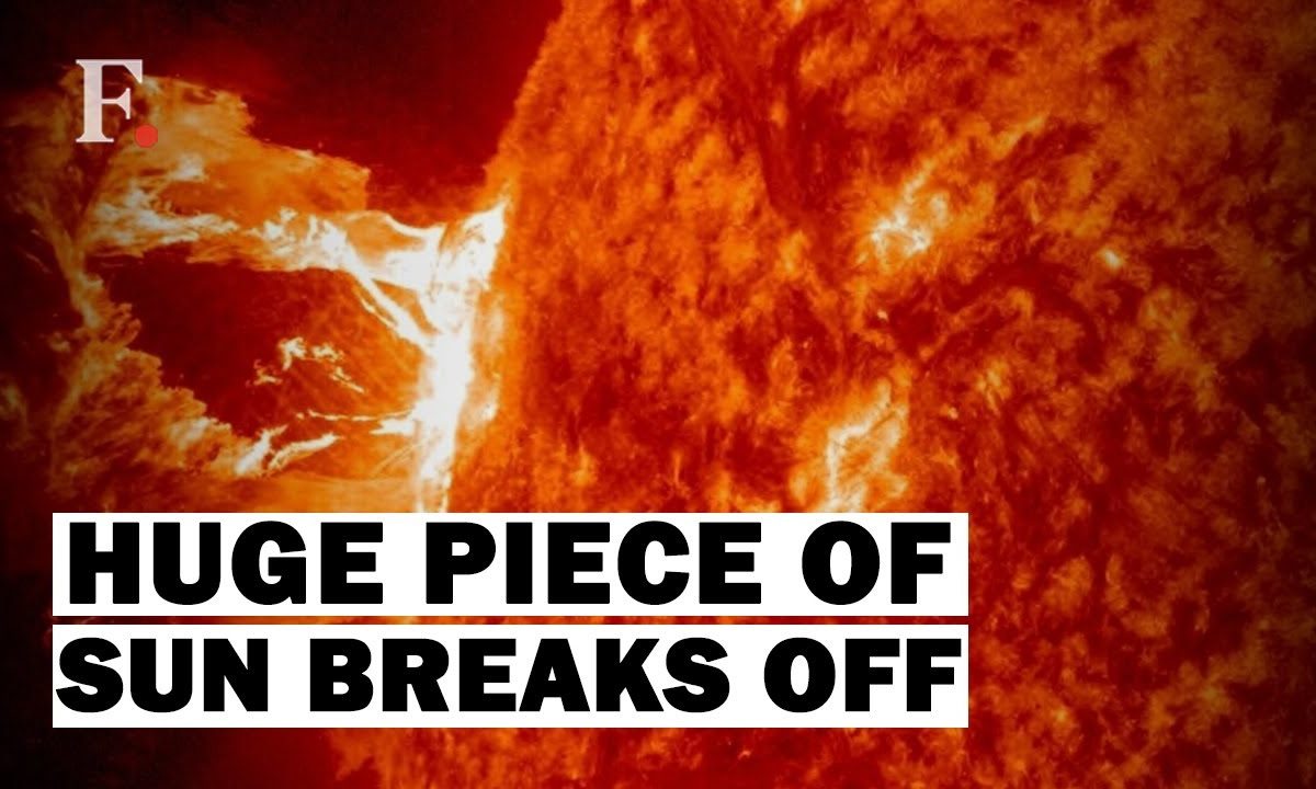 Unbelievable Moment! A Major Piece Of The Sun Breaks Off - News18