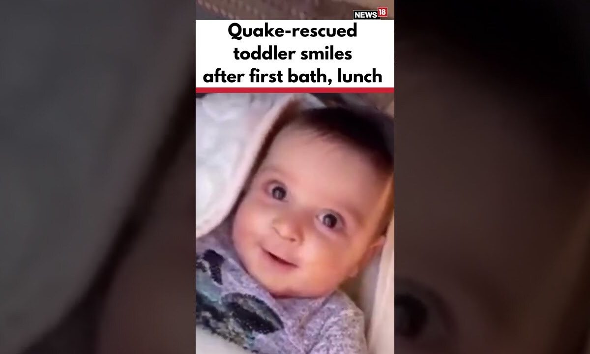 Turkey Earthquake: Rescued Toddler Smiles After Bath, Lunch | #Shorts ... Turkey Earthquake: Rescued Toddler Smiles After Bath, Lunch | #Shorts ...