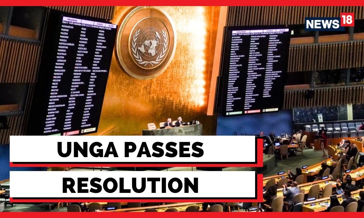 UNGA Passes Resolution For Lasting Peace In Ukraine | Russia Ukraine ...