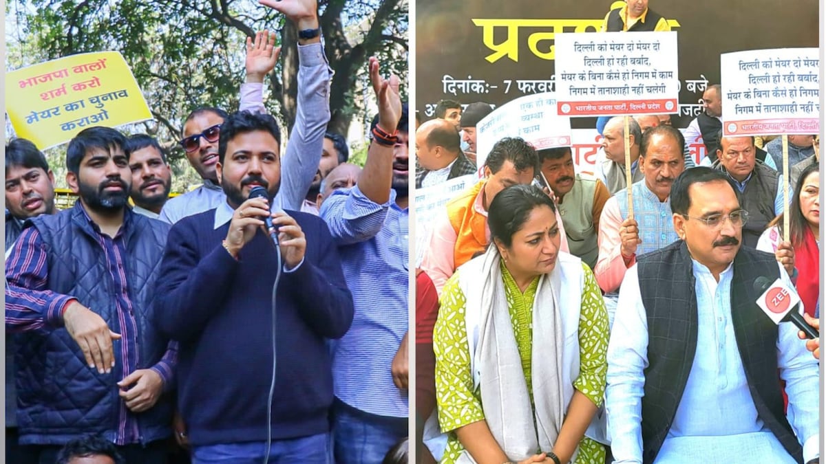 Protest vs Protest: AAP-BJP Showdown Continues As Both Parities Hit the ...