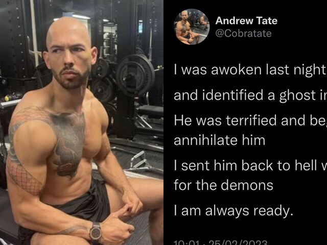 Andrew Tate Gets Dragged After Claiming He Fought Off a 'Ghost' in ...