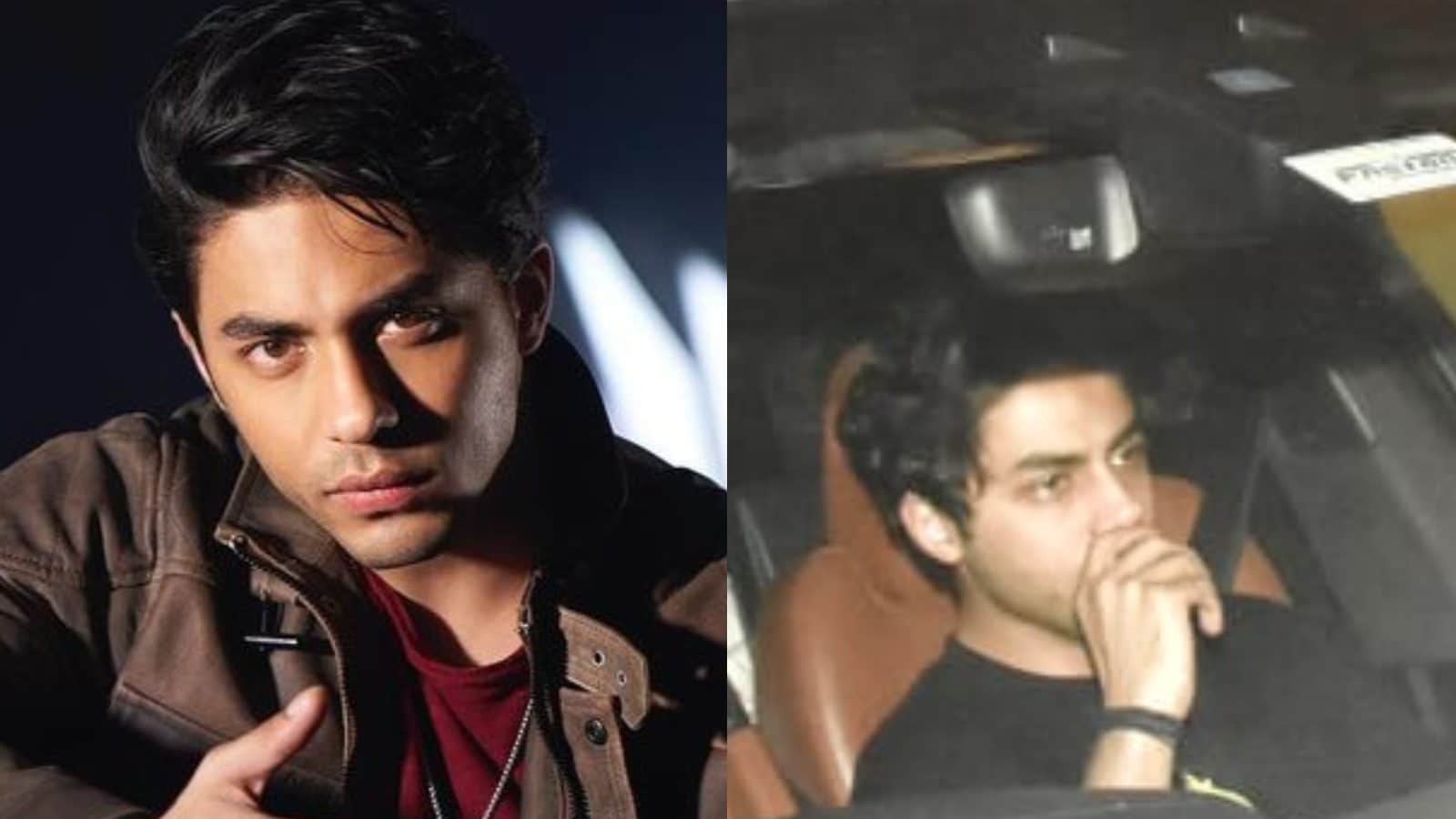 Shah Rukh Khan's Son Aryan Khan Looks Dapper In Black As He Gets ...