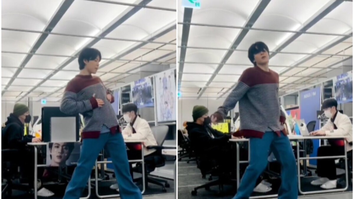 Jimin Flaunts Perfect Moves Inside Hybe Office for New Dance Time Video ...