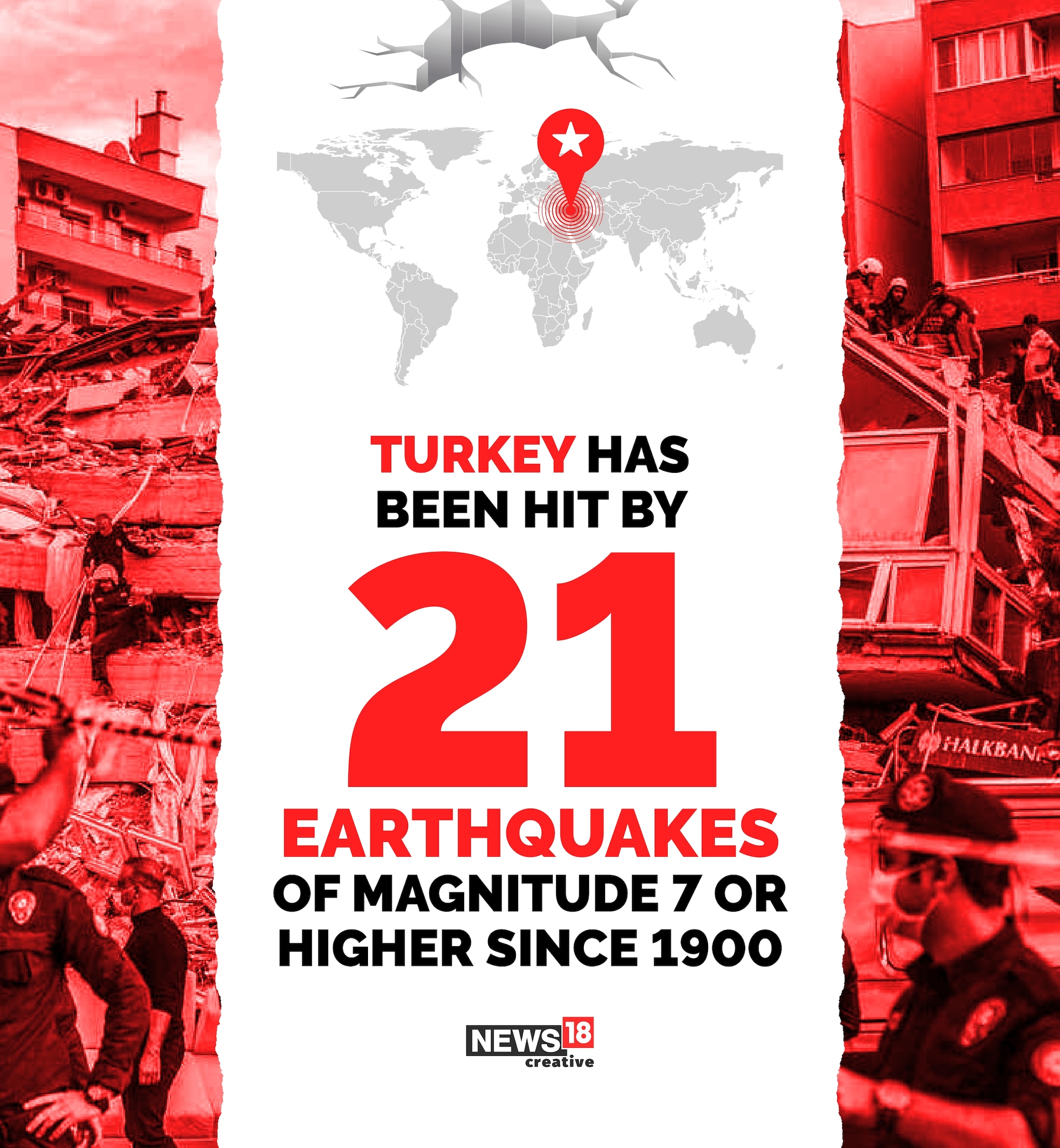 Turkey Hit by 58 Quakes Since 1900; A Look At Countries with Most ...