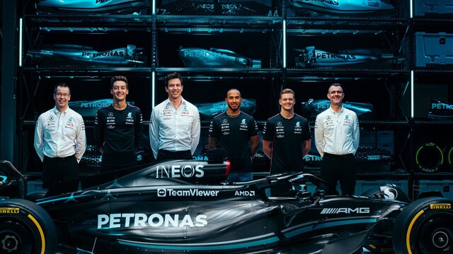 Mercedes Unveil First Look of All Black W14 Car for F1 2023 Season, See ...