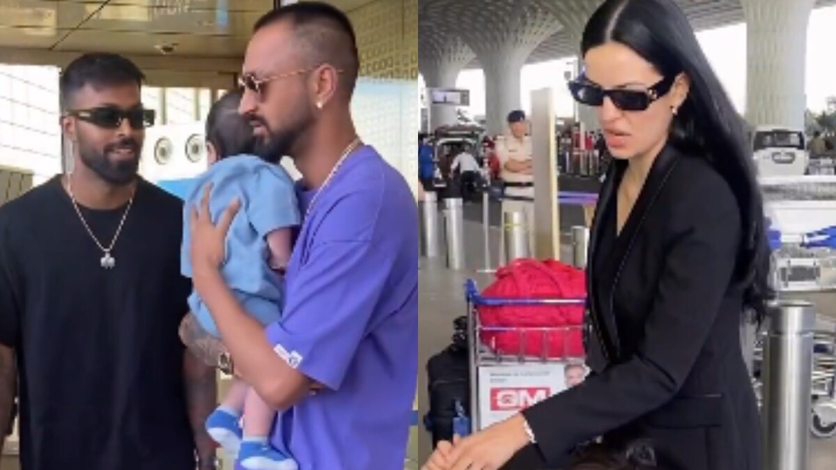 Hardik Pandya, Wife Natasa Stankovic and Fam Leave Mumbai Amid ...