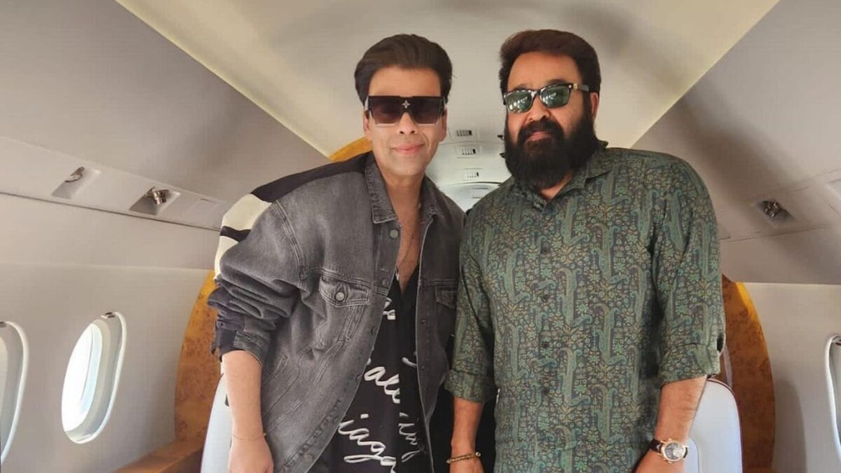 Mohanlal, Karan Johar Pose for A Stunning Pic As They Fly Out of ...
