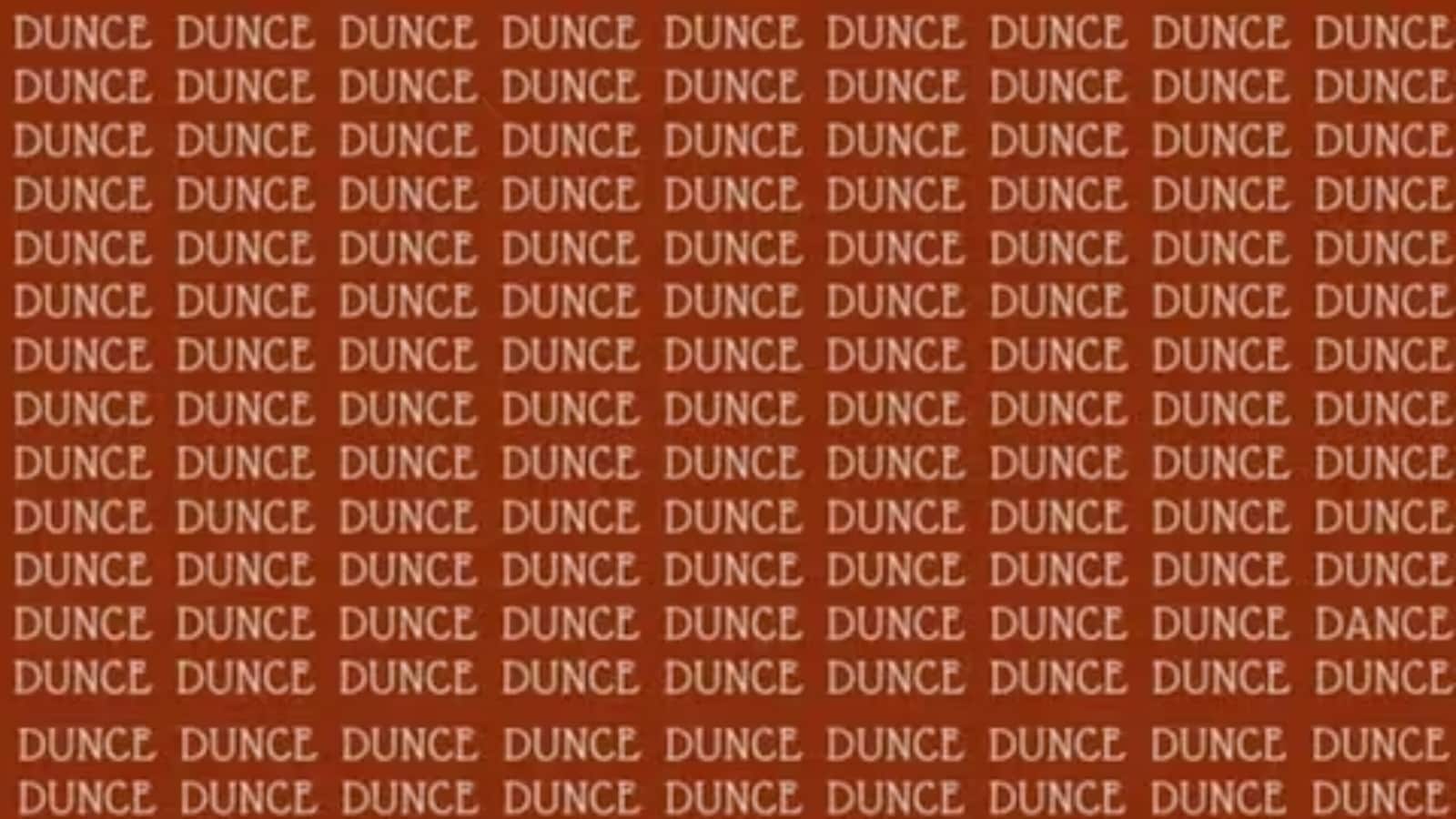 Find The Word 'Dance' In This Brain Teaser, You Only Have 18 Seconds ...