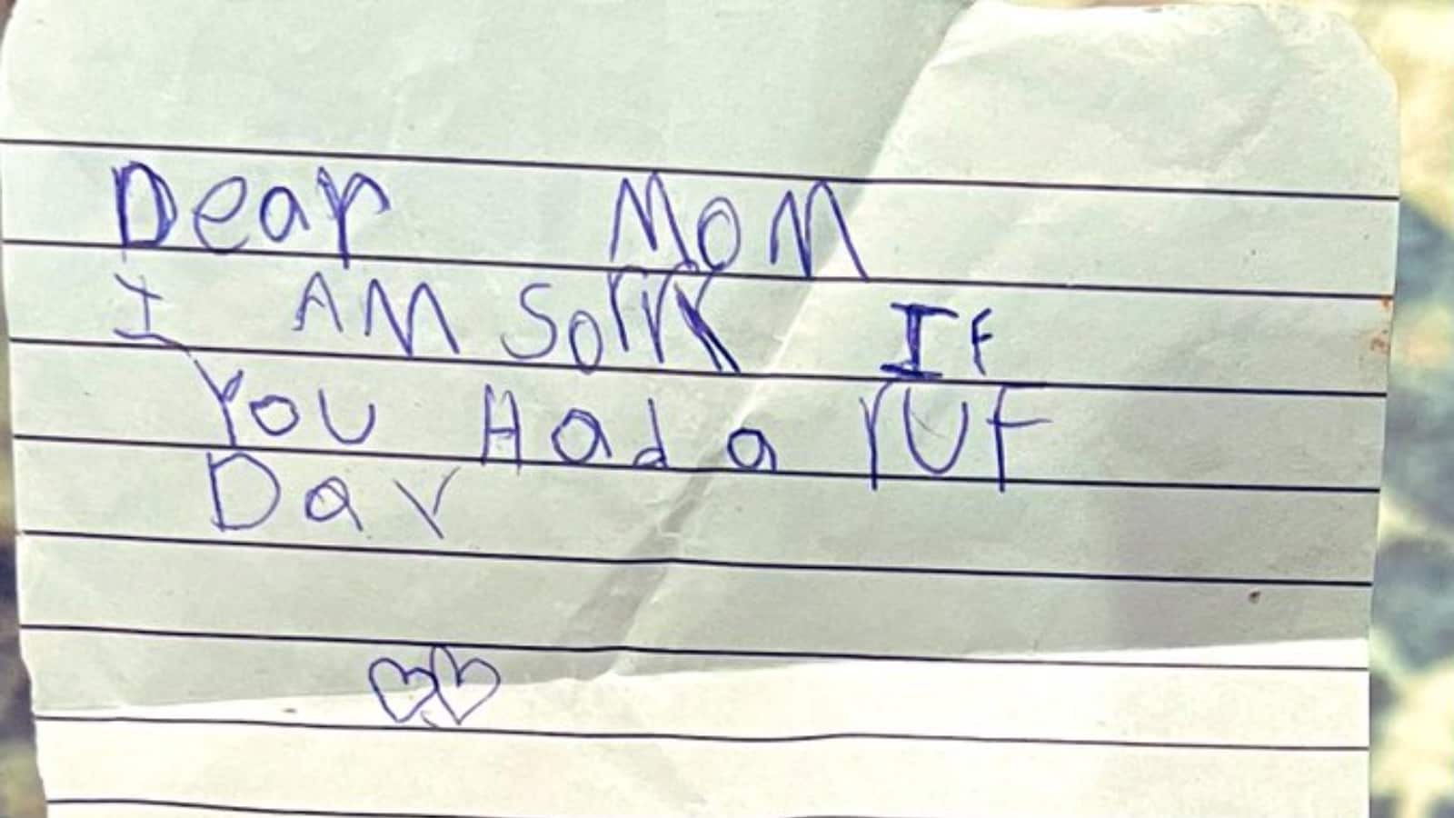 Kid’s Adorable Note To Mom Is All The Stressbuster One Needs After A ...