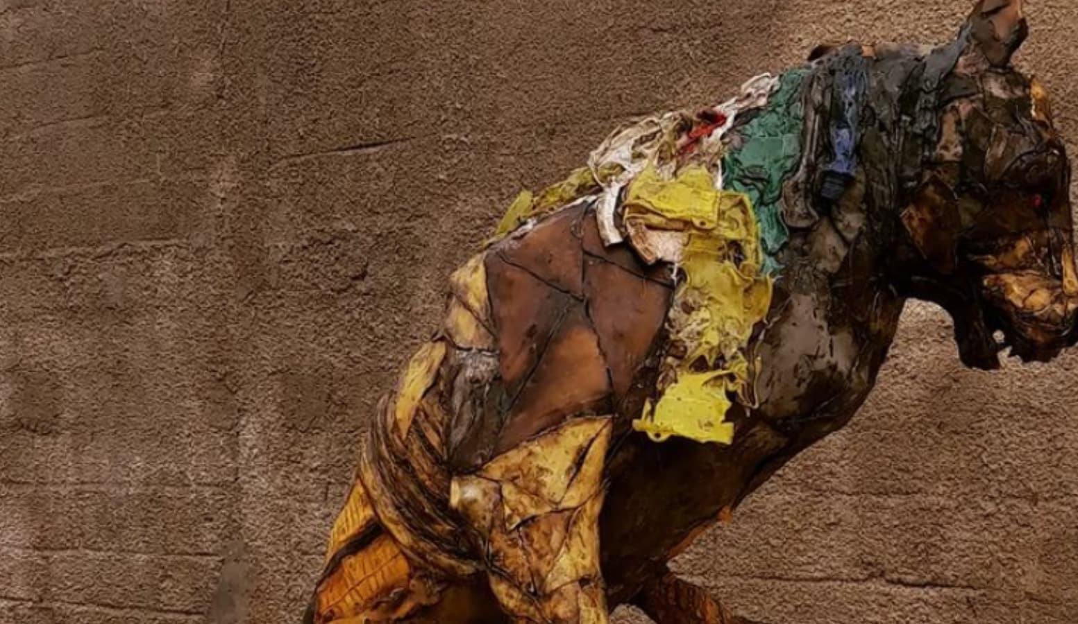 Mane Attraction: A Lion Made From Plastic Waste is Raising Awareness ...