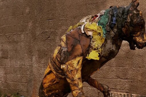 Mane Attraction: A Lion Made From Plastic Waste is Raising Awareness ...