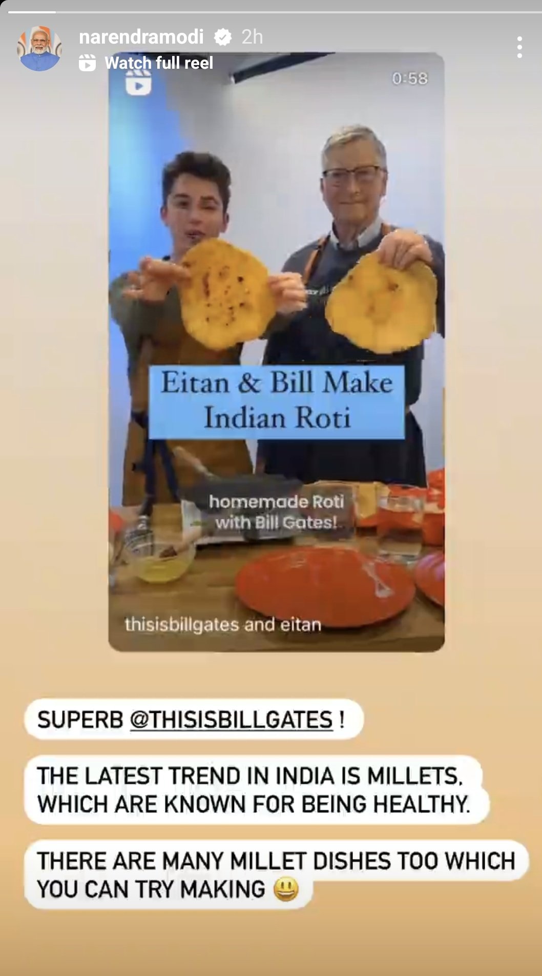 PM Modi Praises Bill Gates for Making Roti, Guides Him to Try 'Latest ...