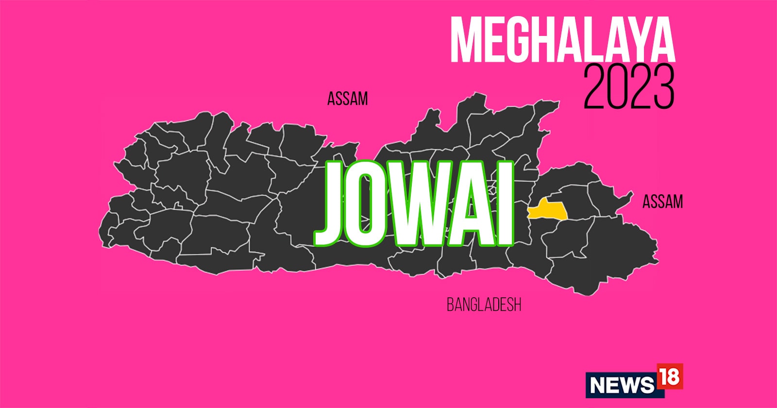 Jowai Election Result 2023: Jowai Assembly Seat LIVE Results | News18