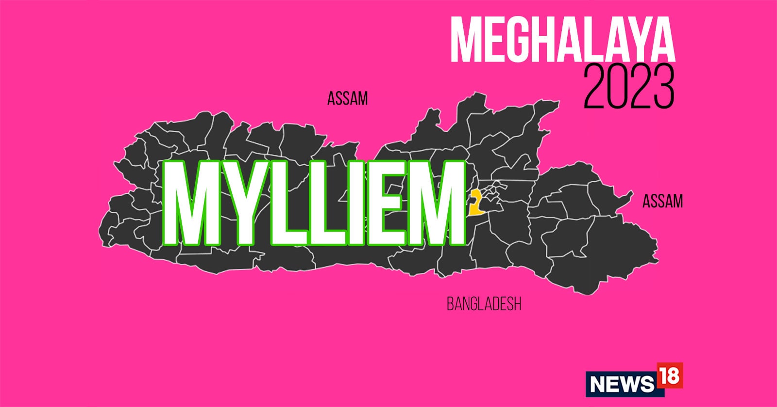 Mylliem Election Result 2023: Mylliem Assembly Seat LIVE Results | News18