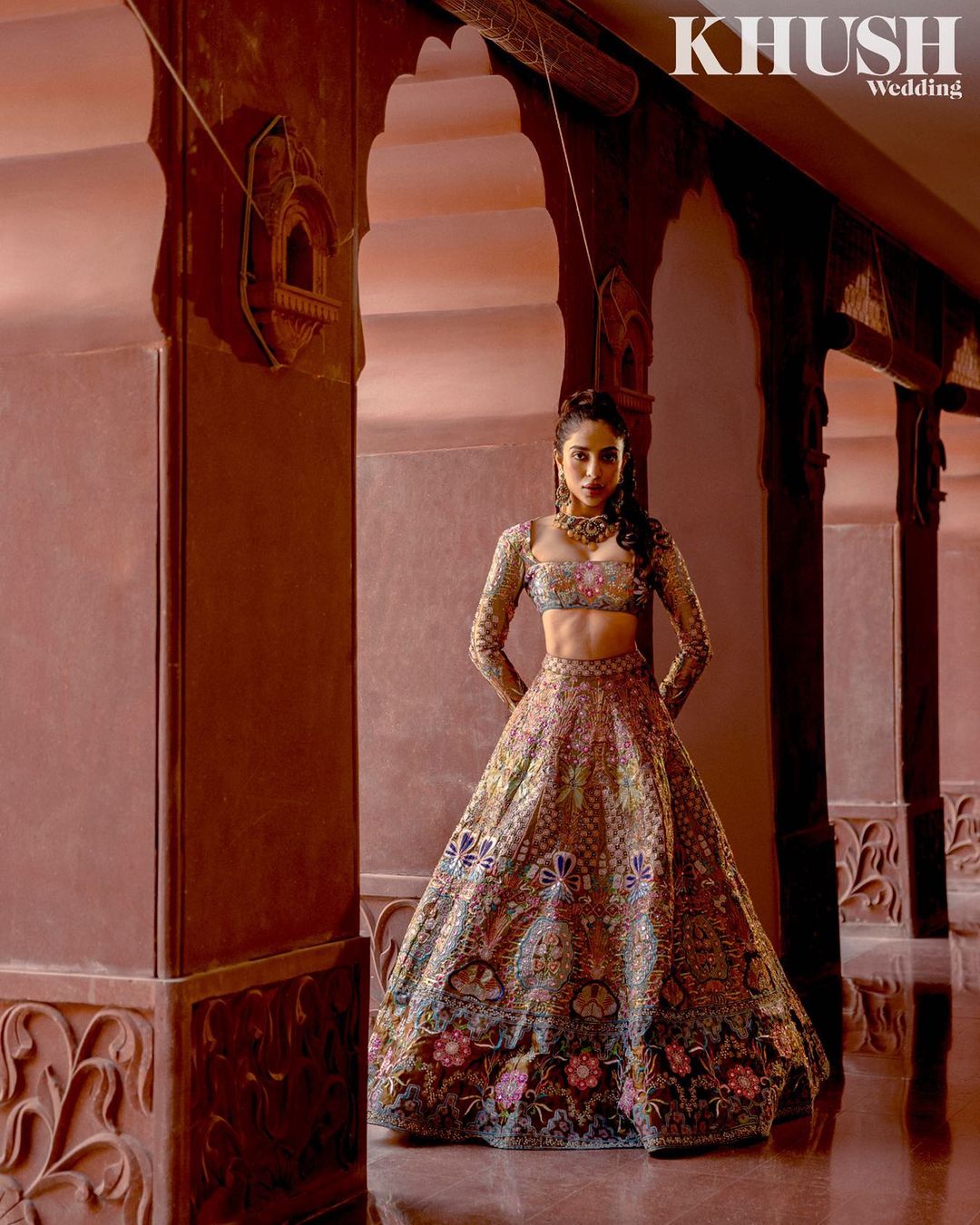 Sobhita Dhulipala Gives Wedding Style Goals In Blue And White Lehenga ...