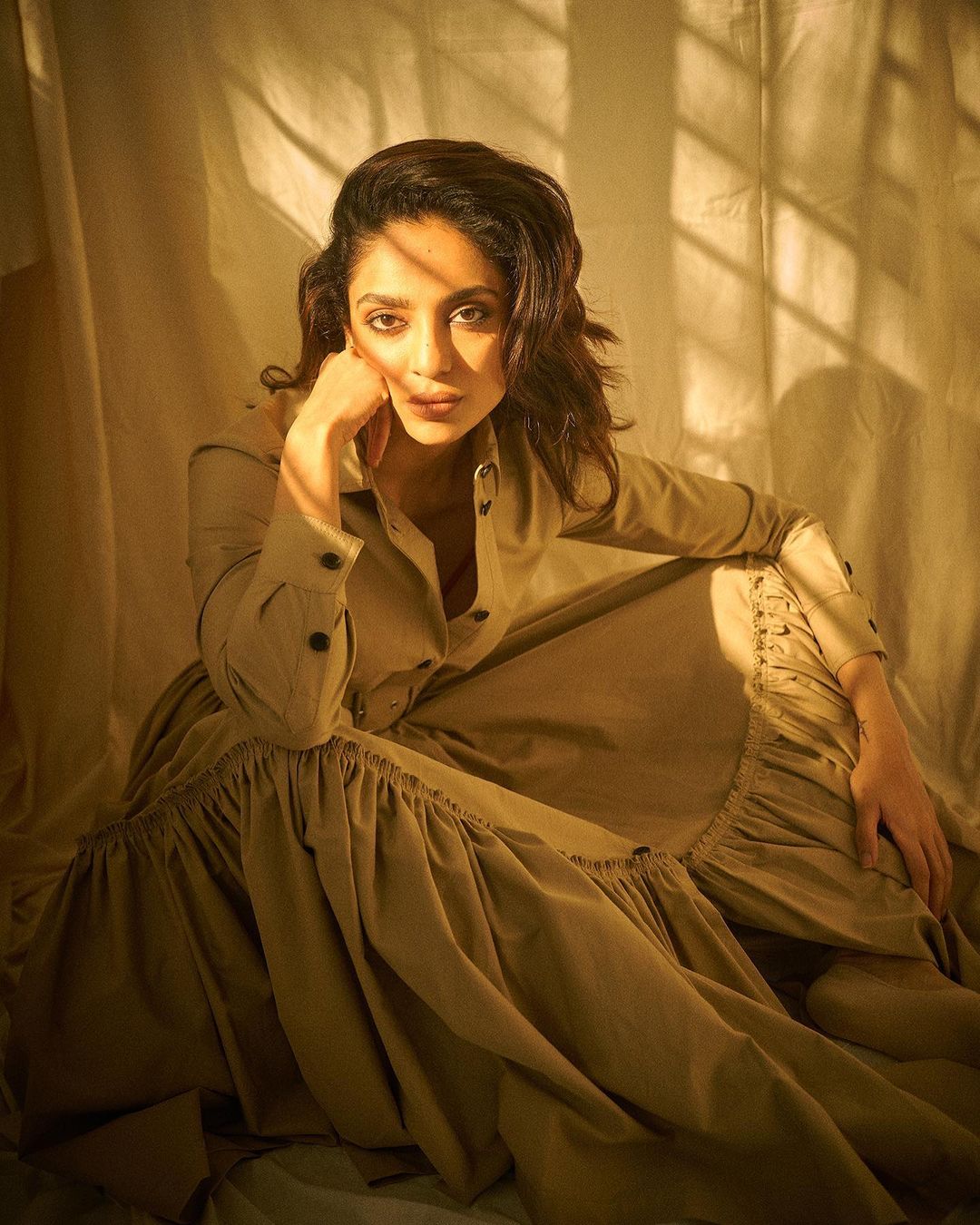 Sobhita Dhulipala Looks Mesmerising In Black Dress With Thigh High Slit