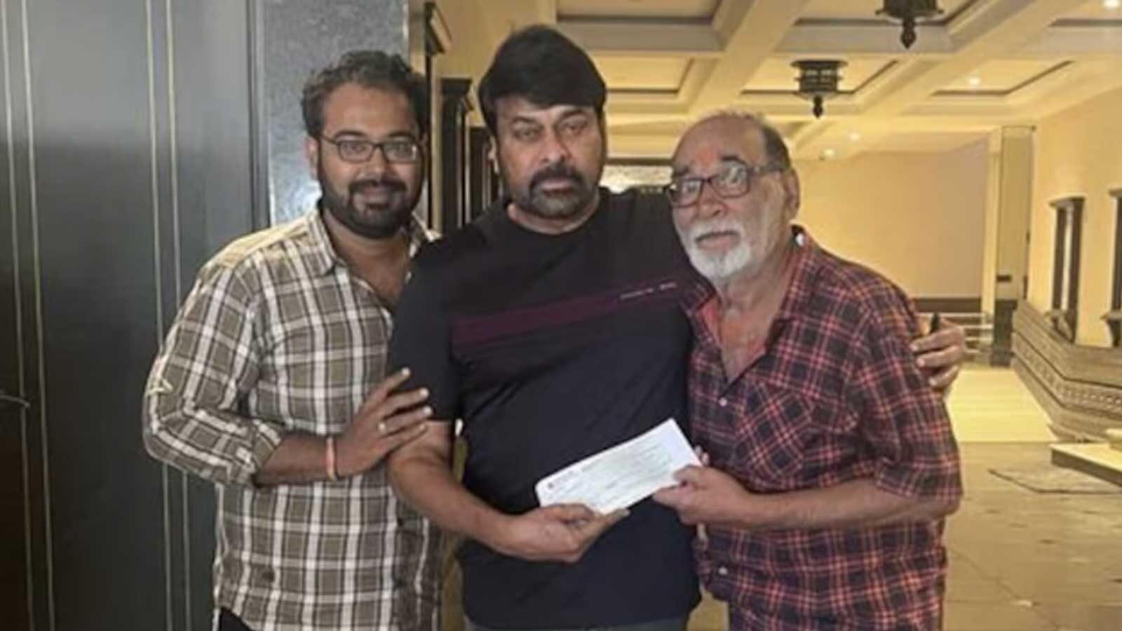 Chiranjeevi Gives Assistance of Rs 5 Lakh to Senior Cameraman P Deva ...