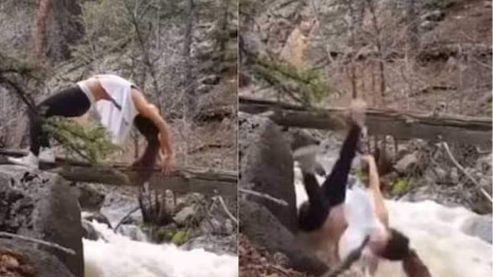 Watch: Woman Falls Into River While Trying A Dangerous Pose, Twitter ...
