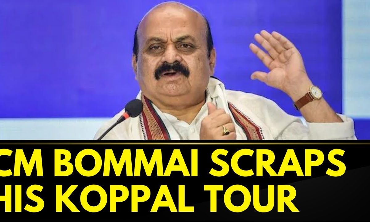 Karnataka News | CM Bommai Scarps His Koppal Tour Ahead Of EC's Poll ...