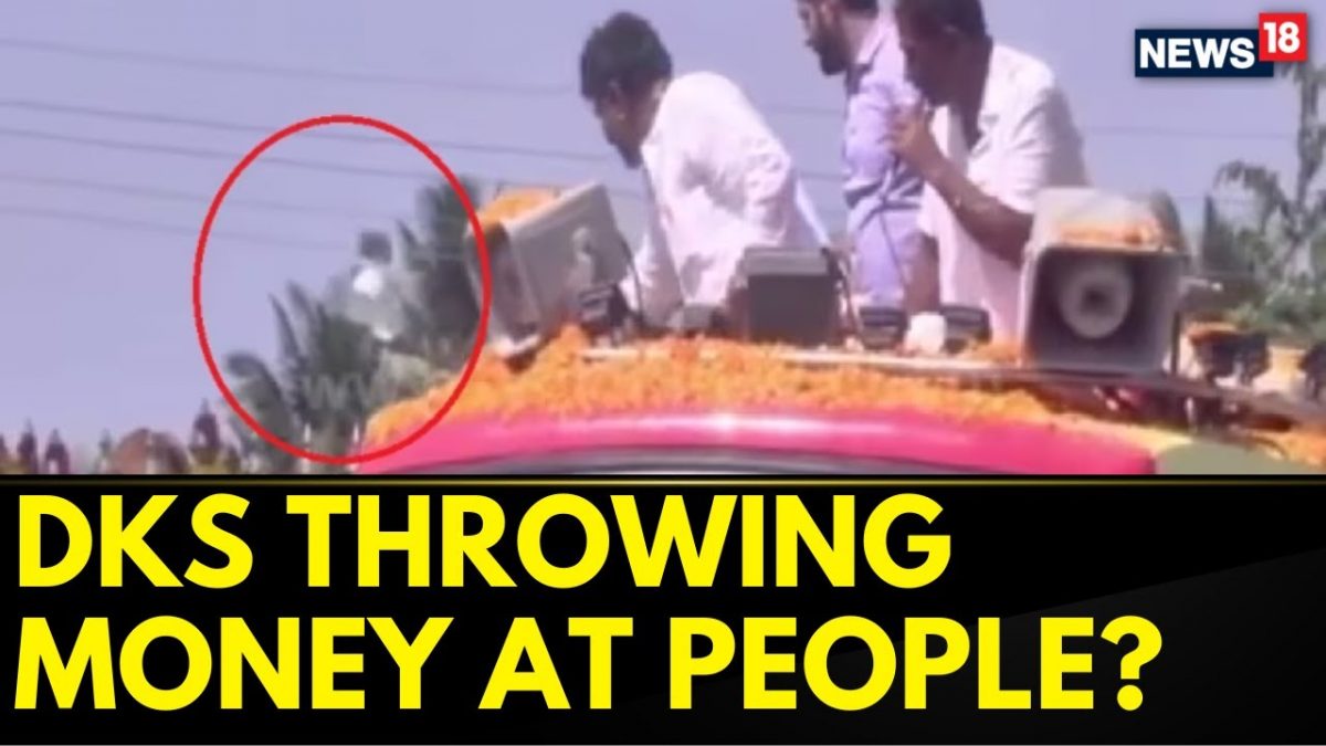 Karnataka Congress News: DK Shivakumar Throwing Money At A Rally, Alleges BJP | English News ...