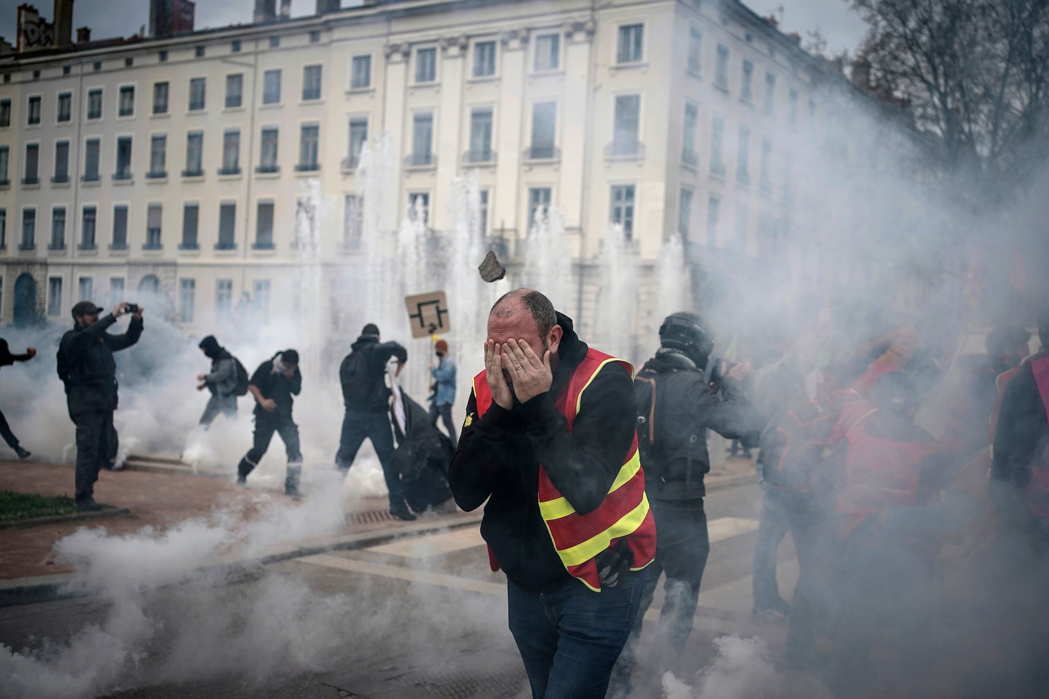 Violence Surges in French Protests as Parisians Take to Streets Against ...
