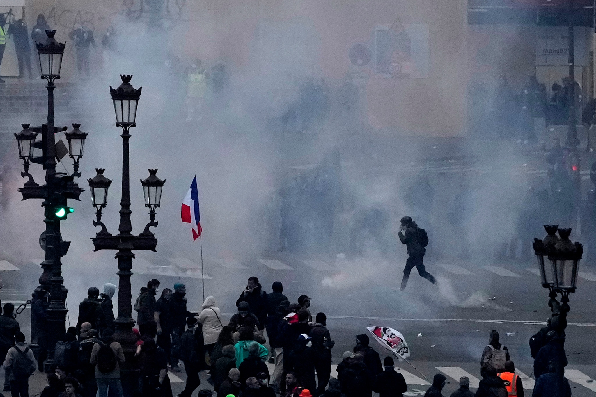 Violence Surges in French Protests as Parisians Take to Streets Against ...