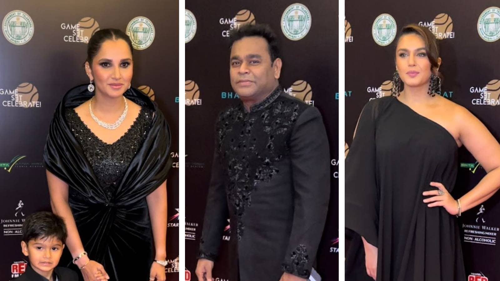 AR Rahman, Mahesh Babu, Farah Khan, Huma Qureshi, Yuvraj Singh Among Stars At Sania Mirza's ...