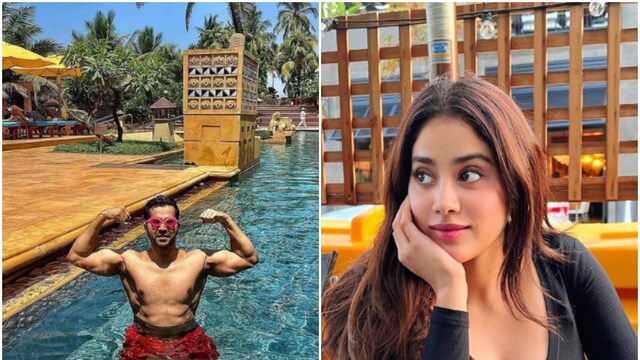 Varun Dhawan Flaunts His Hot Body, Biceps in Pool Pic but Janhvi Kapoor's Comment Steals the ...