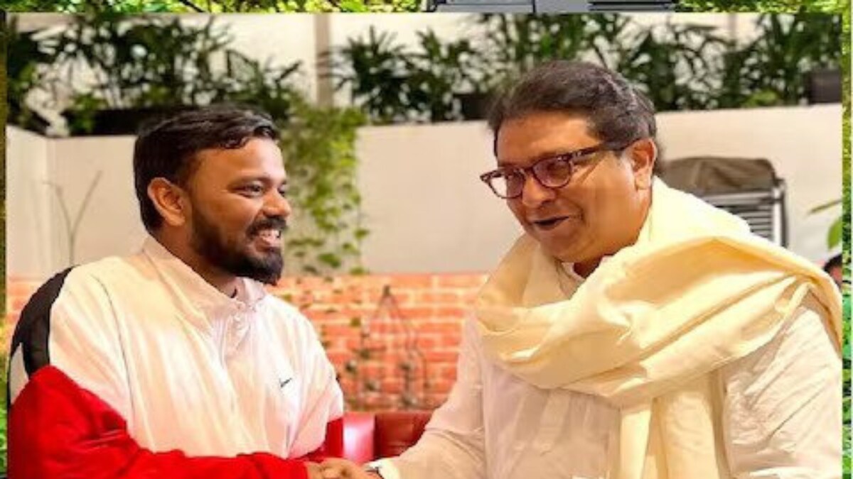 Content Creator Karan Sonawane Meets MNS Chief Raj Thackeray, Pics Go ...