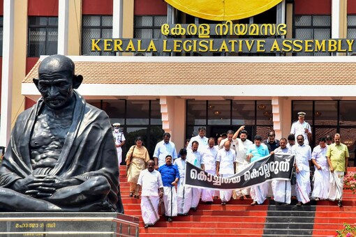 Kerala Assembly Adjourned As Oppn Protests Against Alleged Attack by ...