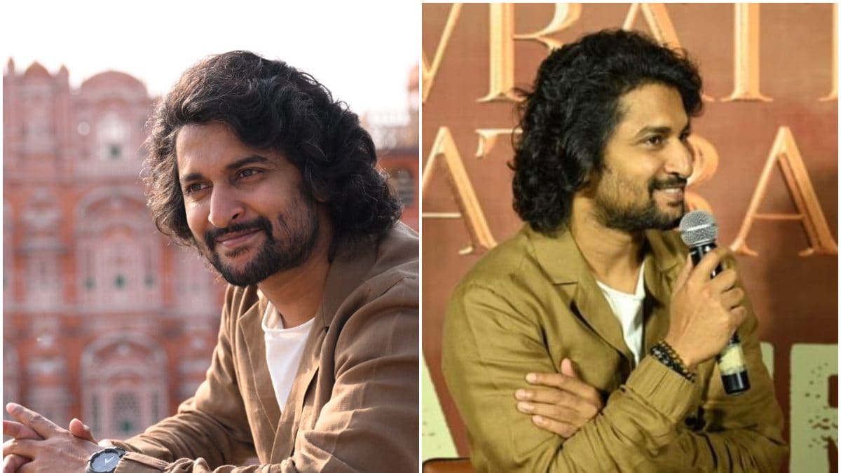 Dasara Star Nani Visits Jaipur To Promote His Film, Poses In Front of ...