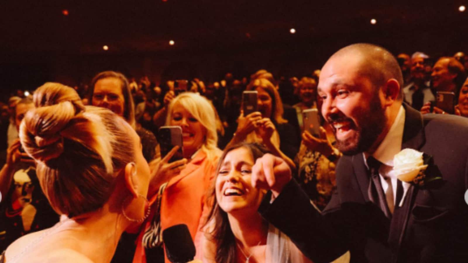 Adele Signs Wedding Gown Of Bride Who Went To Her Concert Right After ...