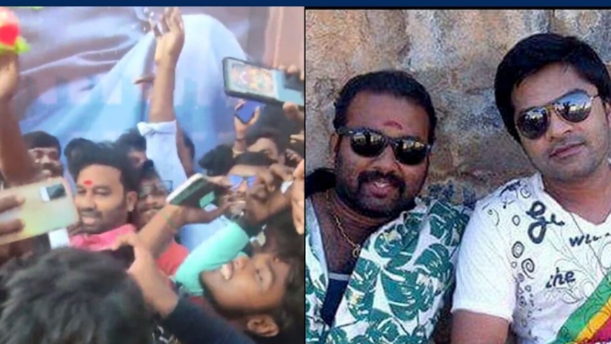 Cool Suresh Brings Toy Helicopter At First Day Screening Of Simbu’s ...