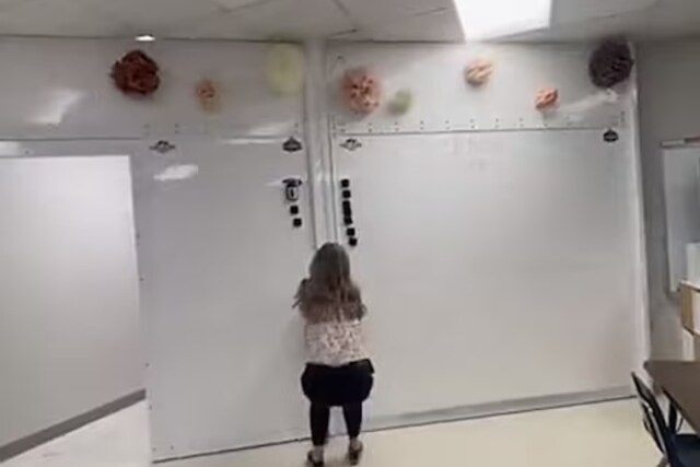 Watch: White Board In US School Transforms Into Bulletproof Room - News18