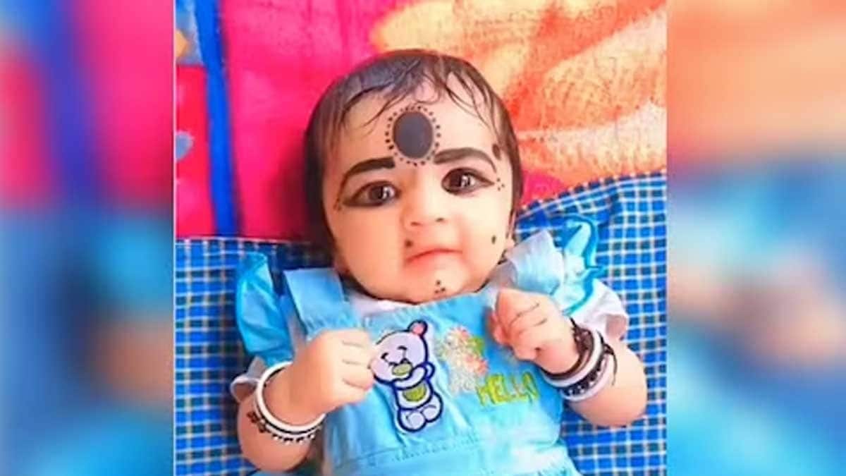 Video of Baby With 'Too Much' Kajal on Face Goes Viral, Parents Face ...
