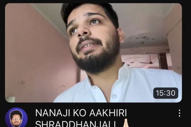 Youtuber Lakshay Chaudhary Vlogs Grandfather S Funeral Gets Called Out On Twitter News18